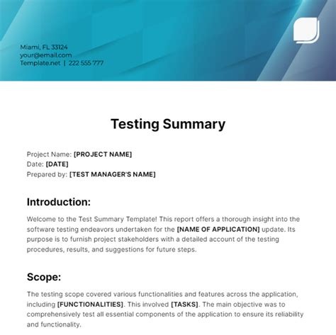 Page 4 FREE Test Templates Examples Edit Online Download Template Net