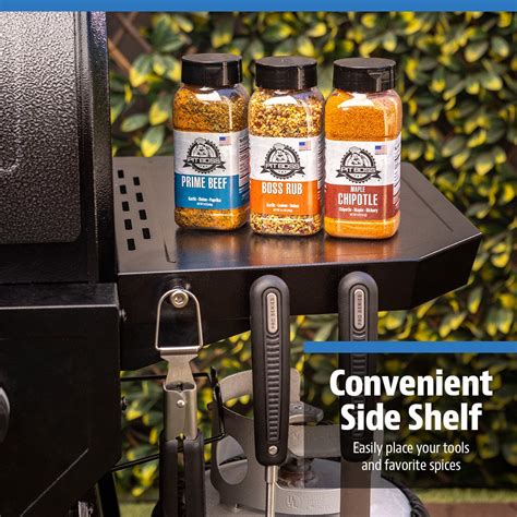 Pit Boss Wood Pellet Gas Combo Pro Series 1260 Sq In Gray Pellet Grill With Smart Compatibility