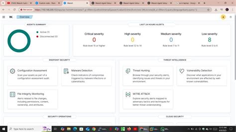 Cybersecurity Siem Wazuh Monitoring Opensource Threatdetection