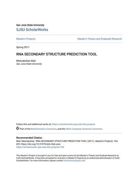 Pdf Rna Secondary Structure Prediction Tool Dokumen Tips