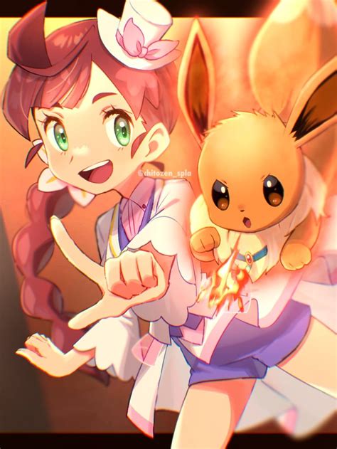 Eevee And Chloe Pokemon And More Drawn By Chitozen Pri Zen Danbooru