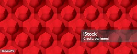 볼륨 현실적인 원활한 질감 정팔면체 붉은 3d 기하학적 패턴 디자인 벡터 배경 3차원 형태에 대한 스톡 벡터 아트 및 기타