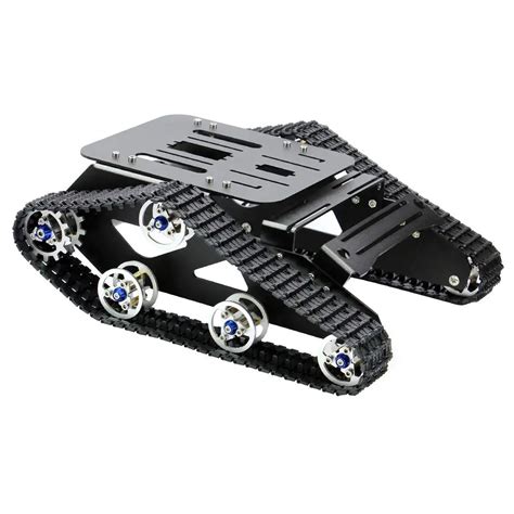 Smart Car Platform Tracked Robot Metal Aluminium Tank Chassis With