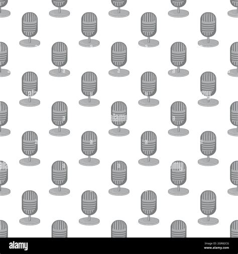 Microphone Seamless Pattern Stock Vector Image And Art Alamy