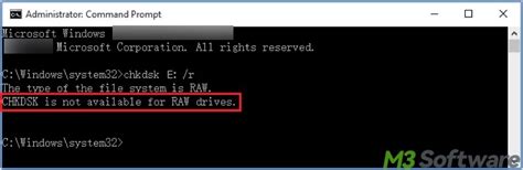 CHKDSK Is Not Available For RAW Drives Why How To Fix