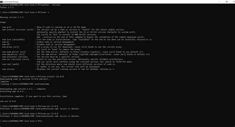 Nvm Use Erroraccess Denied · Issue 469 · Insidesherpajpmc Tech Task 2 Py3 · Github