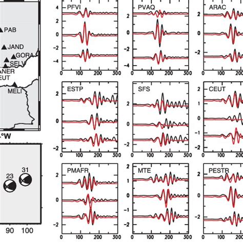 Moment Tensor Inversion Results We Show A Map With Station
