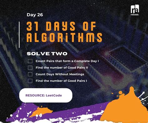 Rebase Code Camp On Linkedin 31daysofalgorithms Rebasedatathon Tech