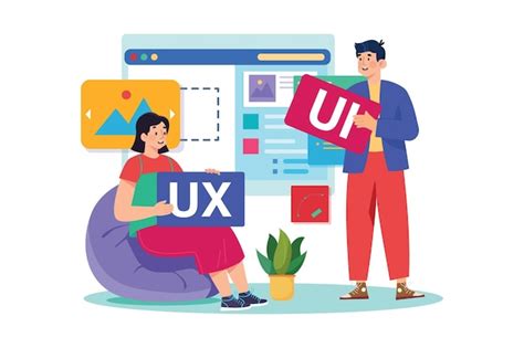 Premium Vector Team Of Ux Ui Designer Mobile Development Experience App
