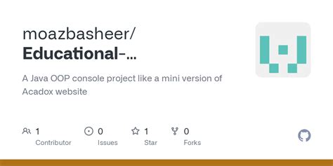 GitHub Moazbasheer Educational Management System A Java OOP Console