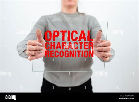 Conceptual Caption Optical Character Recognition Business Concept The