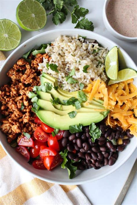 Easy Healthy Taco Rice Bowl The Balanced Nutritionist