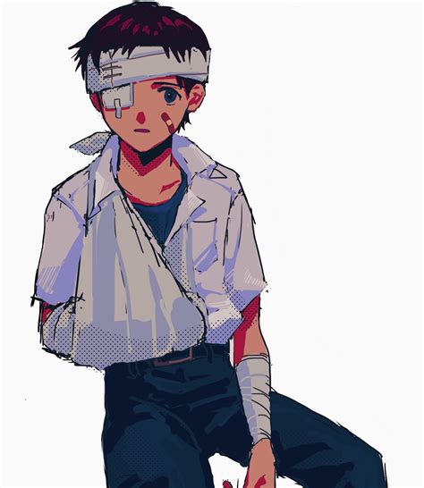 Ikari Shinji Neon Genesis Evangelion Drawn By A Danbooru