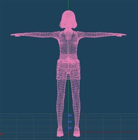 Unity Humanoid Model Female 017 Free 3d Model Animated Rigged Cgtrader