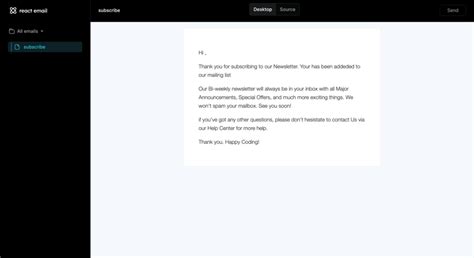 how to create and send custom emails using react email and resend api
