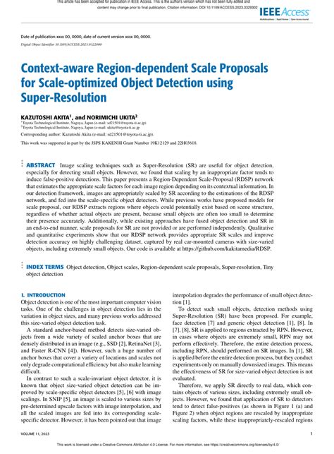 Pdf Context Aware Region Dependent Scale Proposals For Scale