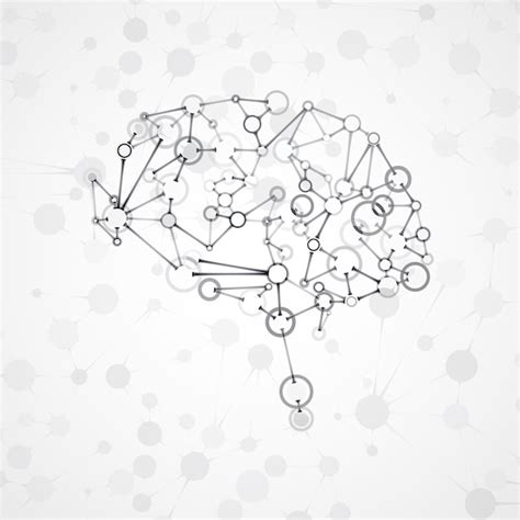 Premium Vector Molecular Structure In The Form Of Brain