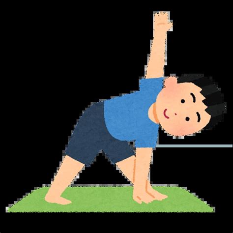 瑜伽 形体 做操 做早操 拉伸 打太极 锻炼身体 健身 锻炼 卡通 插画 免扣 素材 手绘 Png11 花瓣网