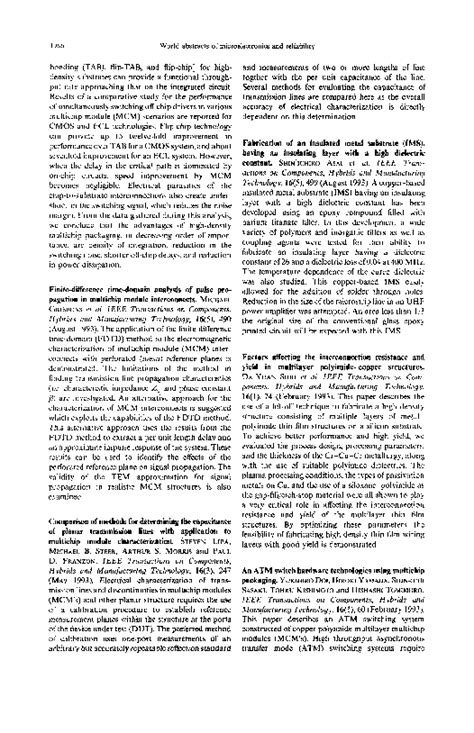 Pdf Finite Difference Time Domain Analysis Of Pulse Propagation In Multichip Module Interconnects
