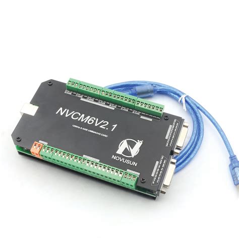 Buy Cnctopbaos 6 Axis Nvcm Cnc Controller Board Usb Mach3 Motion Control Card 24 32v Dc 125khz