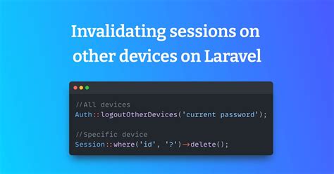snehal moon on linkedin invalidating sessions on other devices on laravel leonardo poletto