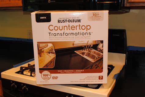 Kitchen Countertop Reveal Using The Rust Oluem Countertop Transformations Kit Jenna Burger