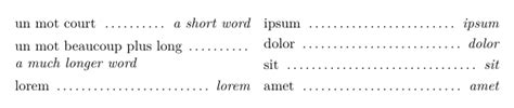 Macros Dotfill Spanning Over Line Break TeX LaTeX Stack Exchange