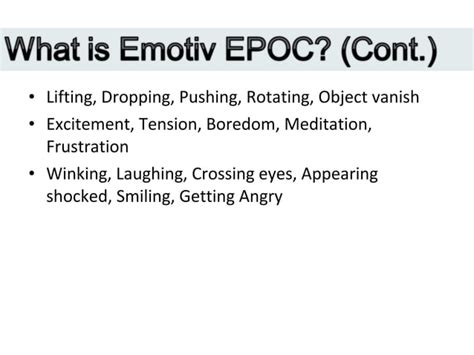 emotiv epoc ppt