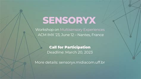 Acm International Conference On Interactive Media Experiences Imx On Linkedin Acm Imx2023