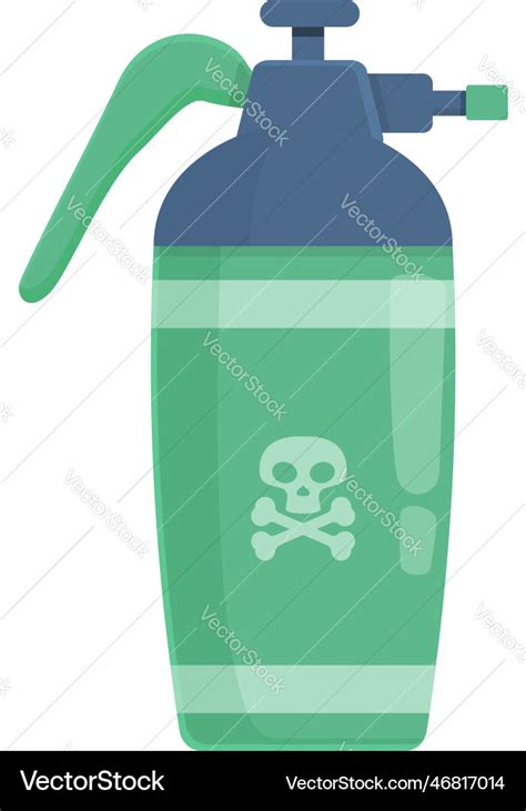 Danger Sprayer Icon Cartoon Pesticide Pest Vector Image