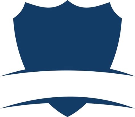 Blank Emblem Shield Ribbon Template Design Vector Image