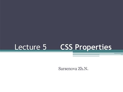 Css Properties The Position Property Online Presentation