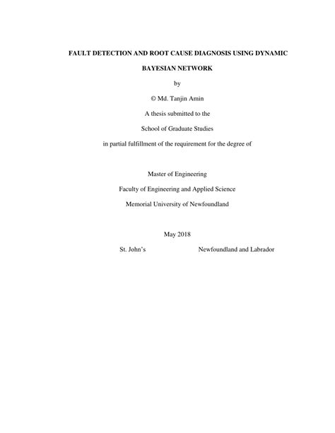 Pdf Fault Detection And Root Cause Diagnosis Using Dynamic Bayesian Network