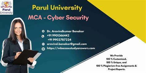 Parul University MCA Cyber Security Solved Assignment At Rs 1500 Page