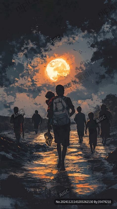 Ai创作图手绘追日的少年 氛围感插画 插画背影 月光插画月光下 手绘追光的少年 回家路上童年少年 插画落日 追太阳的小孩 黄昏场景插画 治愈系唯美插画 插图配图壁纸美图 看日出插画 治愈系插画