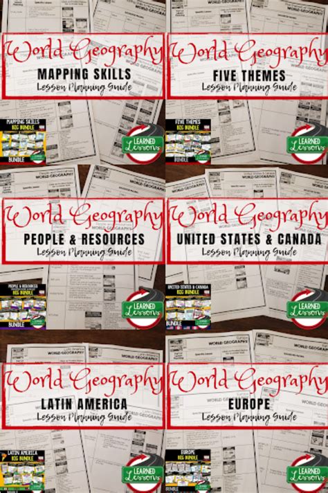 World Geography Lesson Plan Guides World Geography Pacing Guide World Geography Scope And