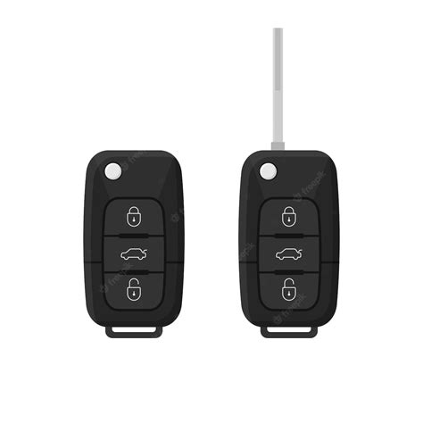 Premium Vector Car Remote Key Electronic Car Key And Alarm System Auto Lock Security Key