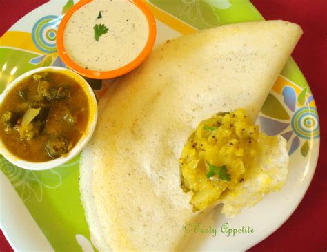 Masala Dosa Tasty Appetite