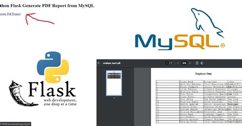 Python Flask Generate PDF Report From MySQL Tutorial