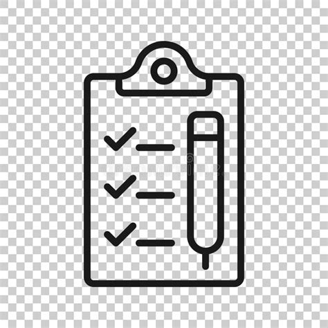 To Do List Icon In Flat Style Document Checklist Vector Illustration On White Isolated