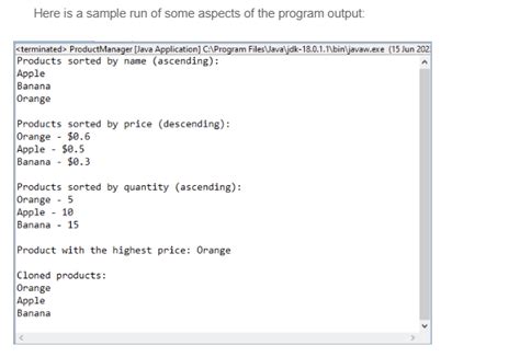 Solved Write A Java Program Called ProductManager That Chegg Com