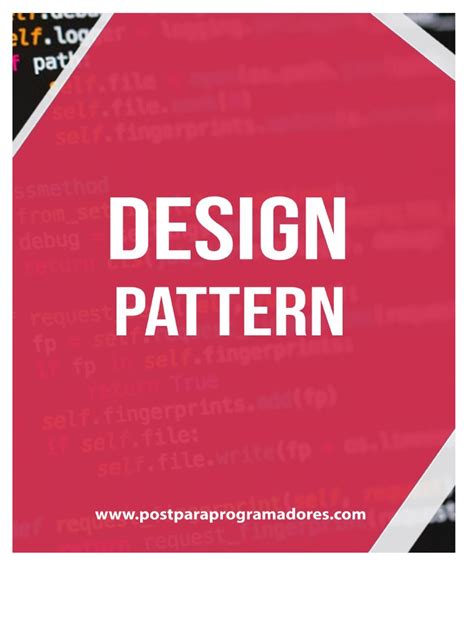 Design Pattern Pdf Patrón De Diseño De Software Objeto Informática