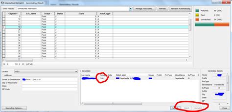 Arcgis Desktop Match Button Greyed Out In Interactive Rematch Window Geographic Information