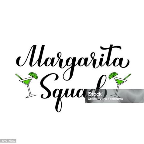 마가리타 분대 서예 손 레터링 멕시코 휴일 Cinco De Mayo에 대한 재미있는 음주 견적 포스터 배너 스티커 셔츠 등을위한 벡터 템플릿 멕시코에 대한 스톡 벡터 아트