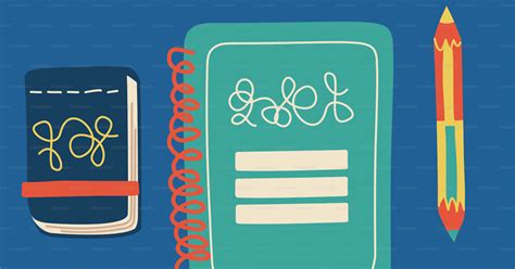 공책 연필 파란색 배경에 별 벡터 Unsplash의 학교로 돌아가기 이미지