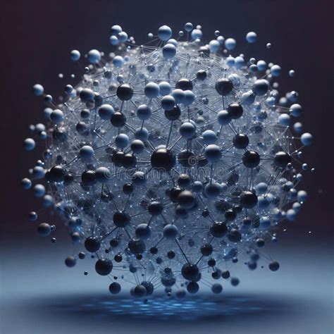 Intricate Network Of Interconnected Spheres Forming A Complex Spherical Structure Generative