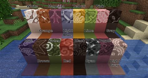Minecraft Terracotta Colors