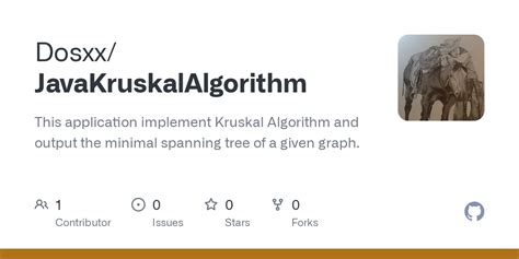 GitHub Dosxx JavaKruskalAlgorithm This Application Implement Kruskal