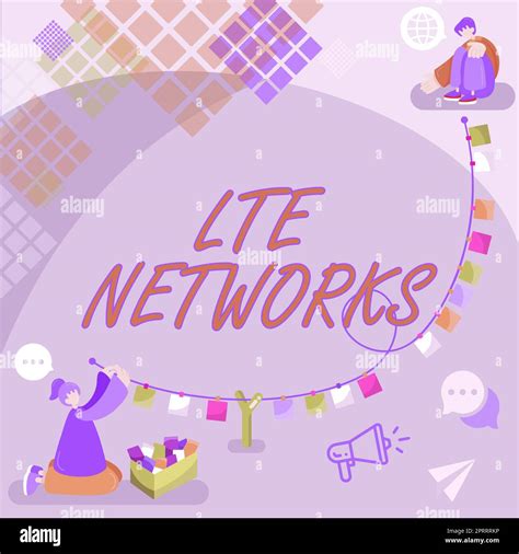 Conceptual Caption Lte Networks Word For Fastest Network Connection Available For Wireless