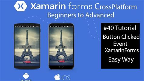 Xamarin Forms Button Clicked Towards Next Page Xaml And C Tutorial 40 Youtube